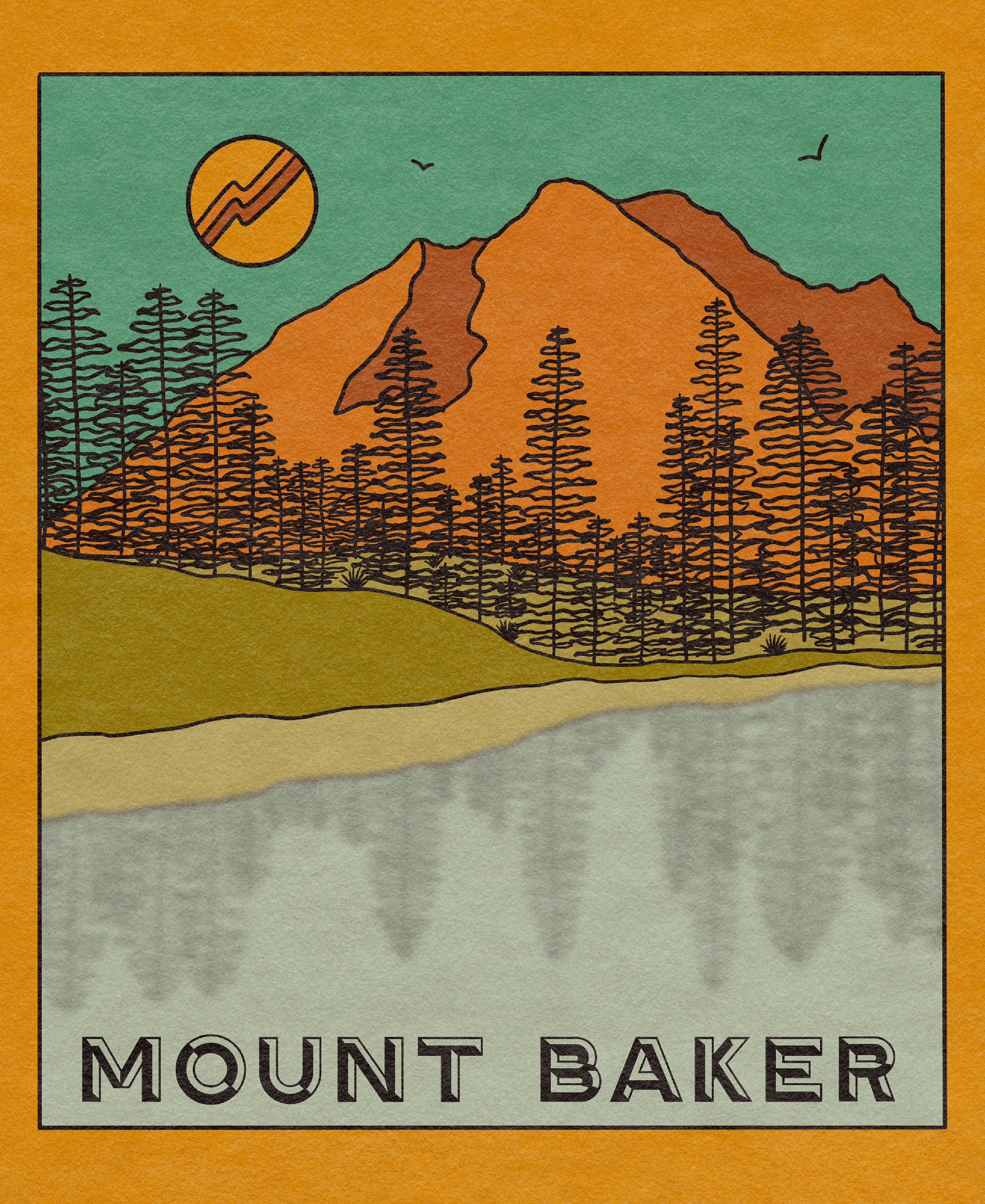 Mount Baker / Art Print - Etsy