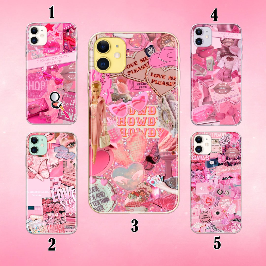 Pink Aesthetic Phone Case Pink Babycore iPhone 15 14 13 12 11 Case ...