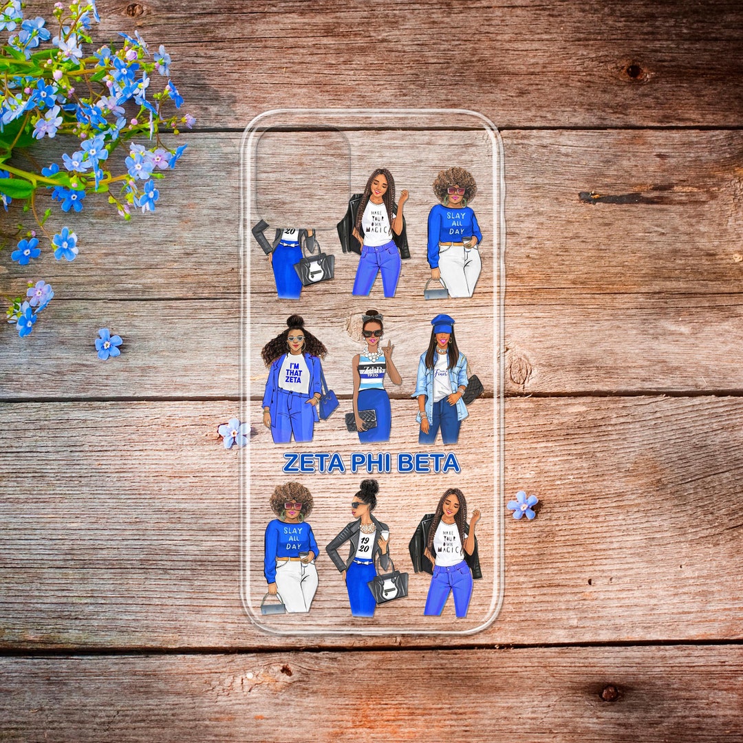 Zeta Phi Beta Silicone Case for iPhone 17 With Girls Sorority Phone ...