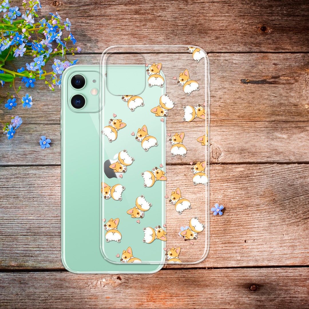 IPhone 15 Pro Case With Cute Corgi Silicone Case for Galaxy - Etsy