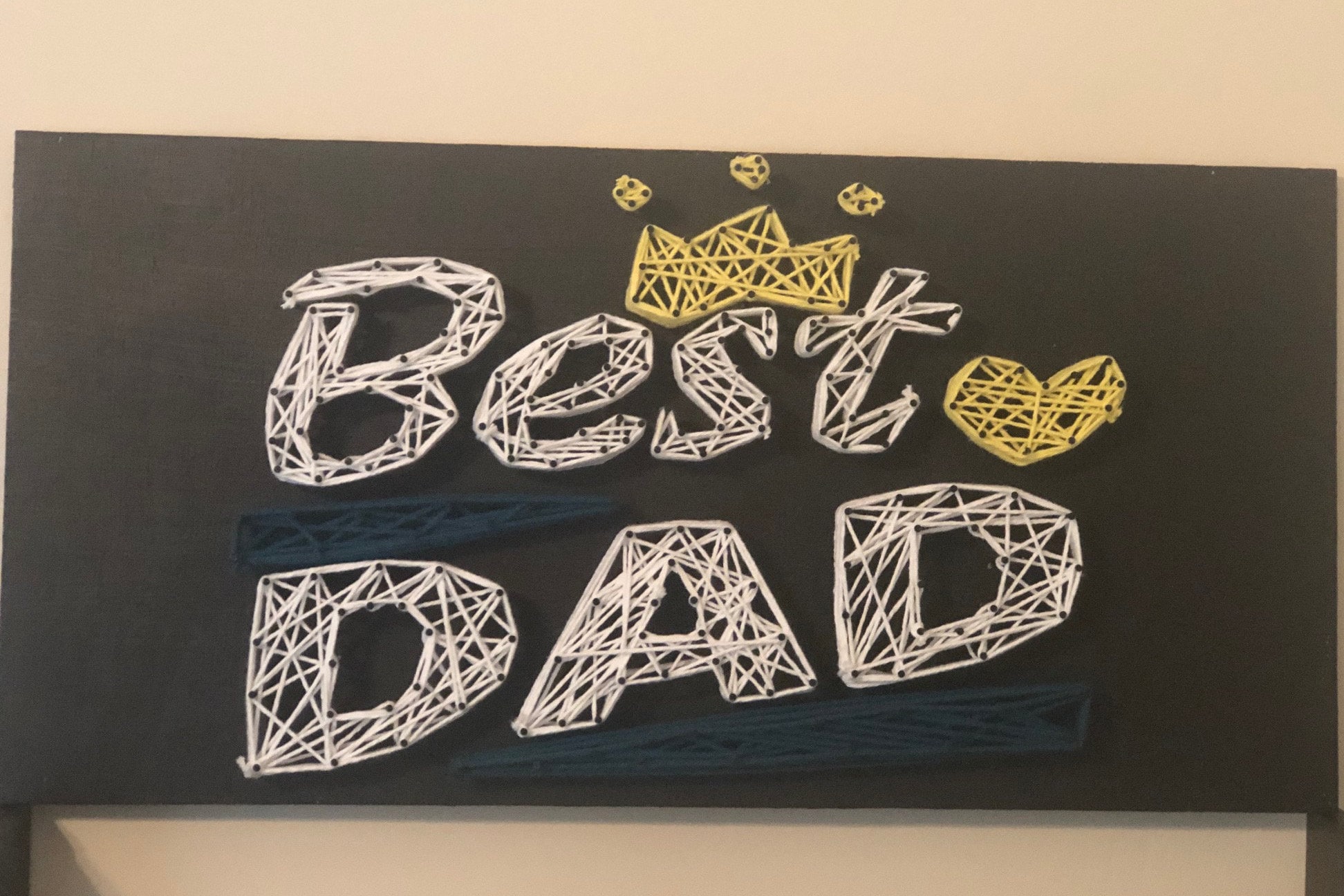 Best Dad String Art- Great Father's Day Gift- Handmade - Etsy
