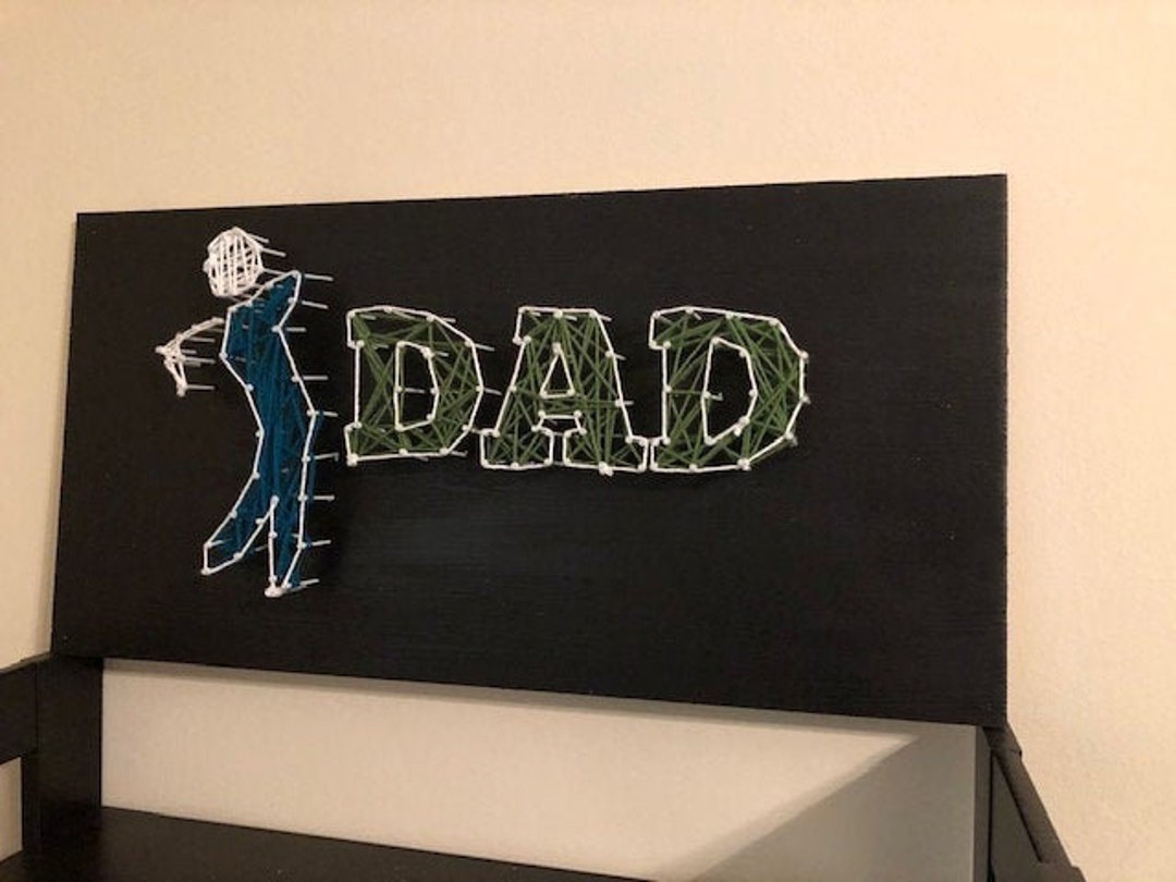 Golf Dad String Art- Great Father's Day Gift - Etsy