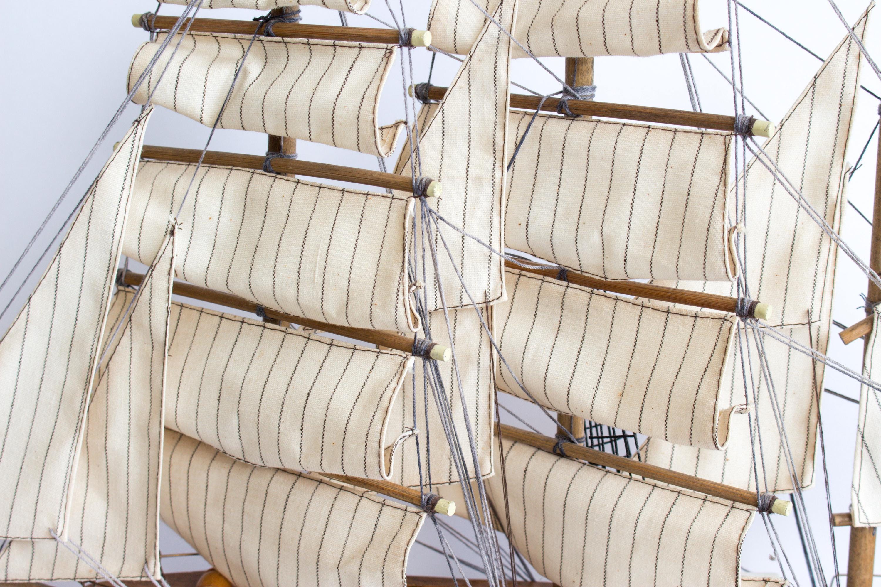 Vintage Model Ship, Gorch Fock German Barque Beautiful Tall Ship With ...