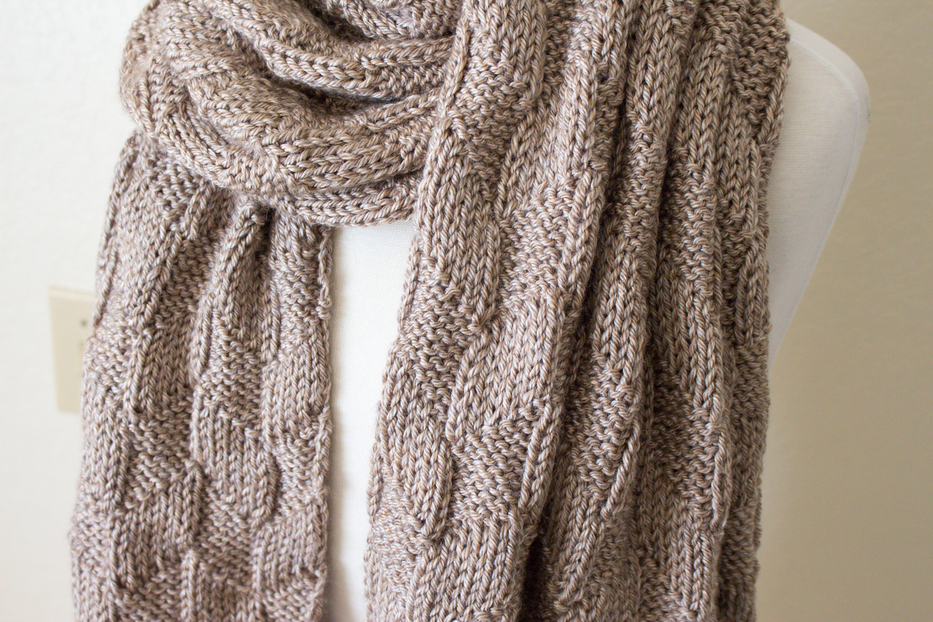 Oversized Scarf, the Harrington, Soft Beige Wrap, Unisex Winter Shawl ...