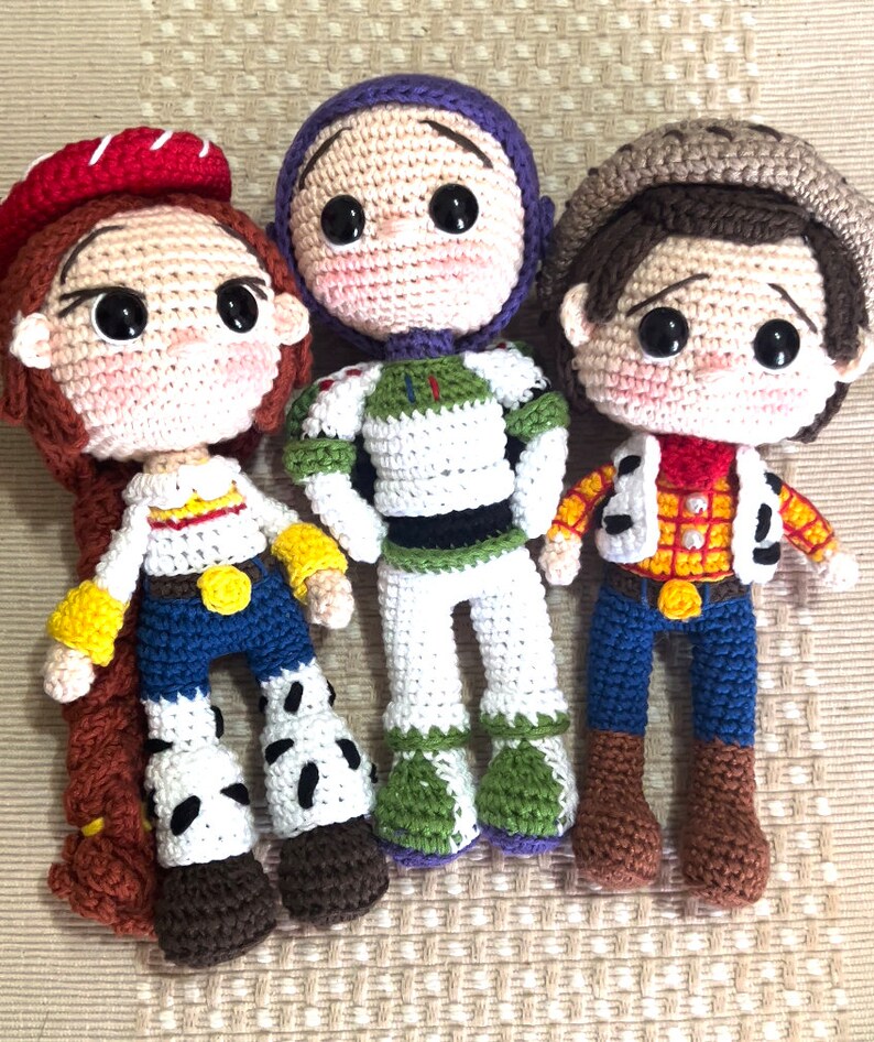 Toy Story, Toy Friends, Jesse, Buzz Lightyear, Woody, Amigurumi, Disney ...