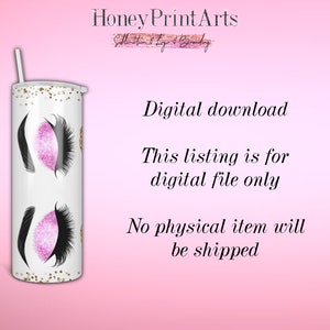 Lash Tumbler Sublimation Designs Downloads - Etsy