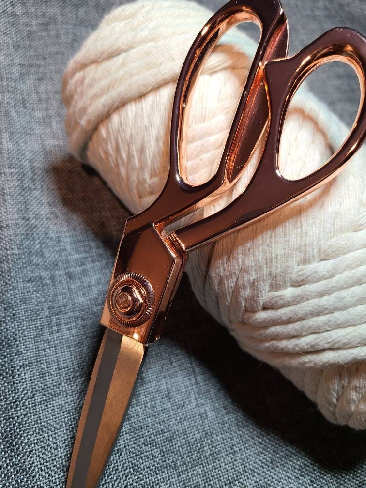 Macrame Scissors Rose Gold Sharp Blade Scissors | Etsy