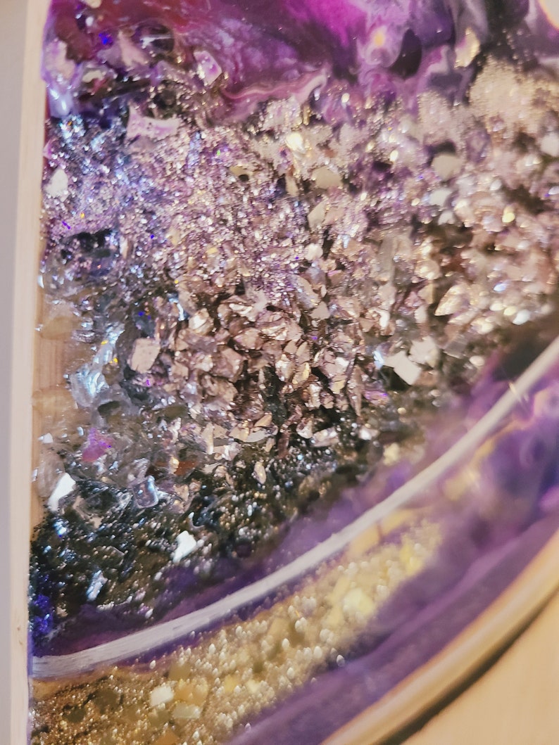 Geode Cutting Board Set Kitchenware Cheese Board Wooden - Etsy