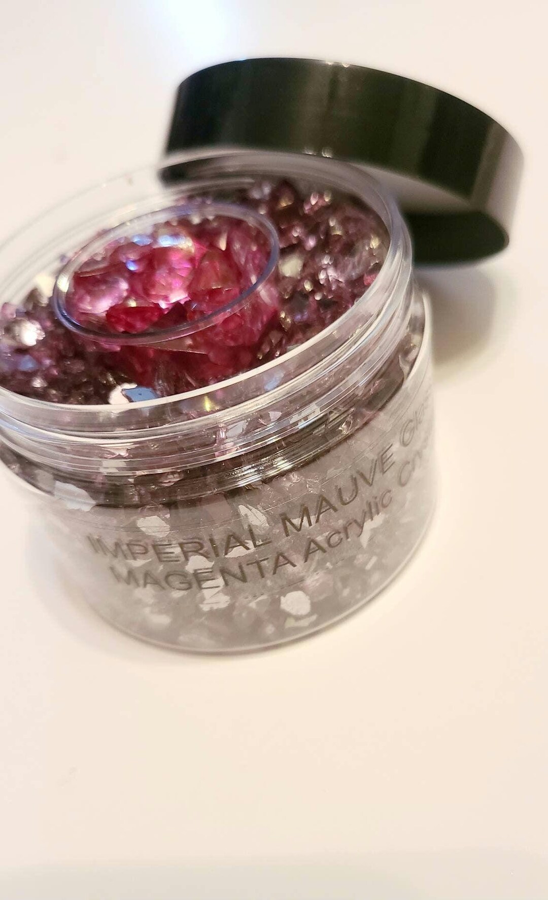 Imperial Mauve & Magenta Resin Crystals | Reflective Broken Glass ...