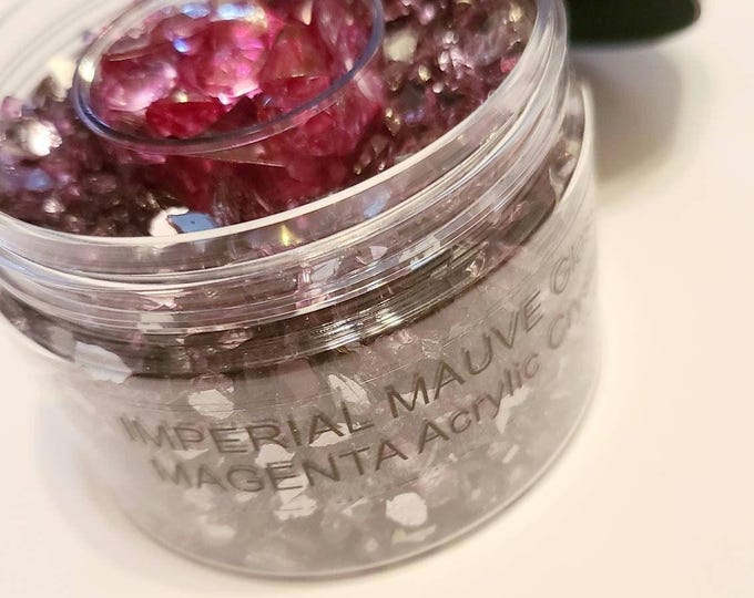 Imperial Mauve & Magenta Resin Crystals | Reflective Broken Glass ...