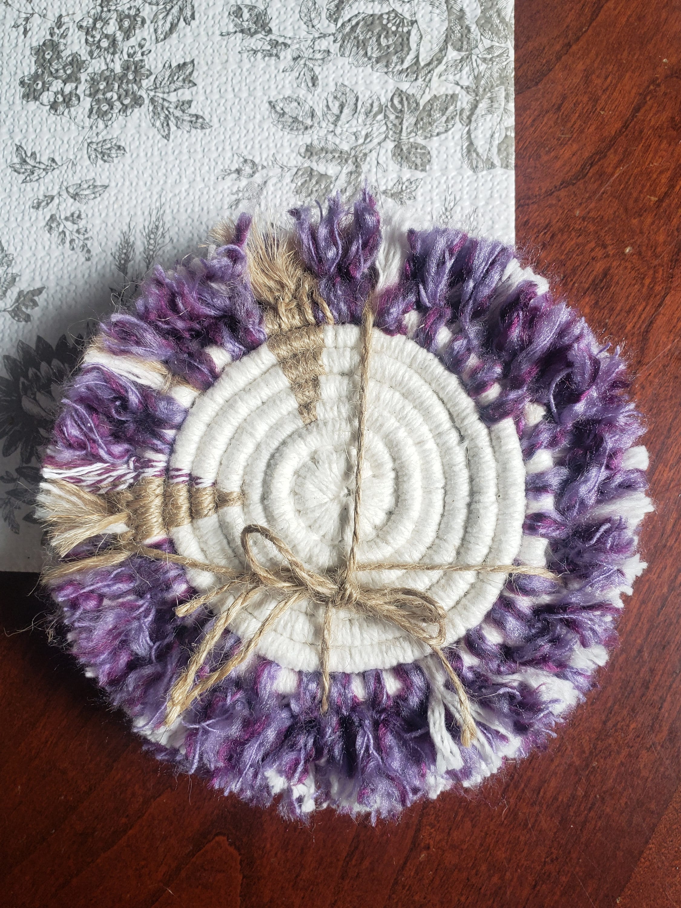 Macrame Coasters Set of 4 | Etsy