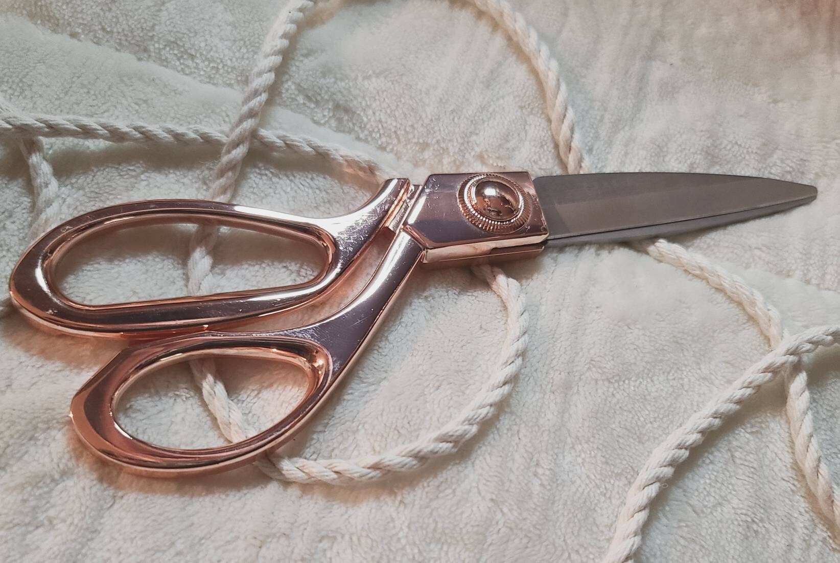Macrame Scissors Rose Gold Sharp Blade Scissors | Etsy