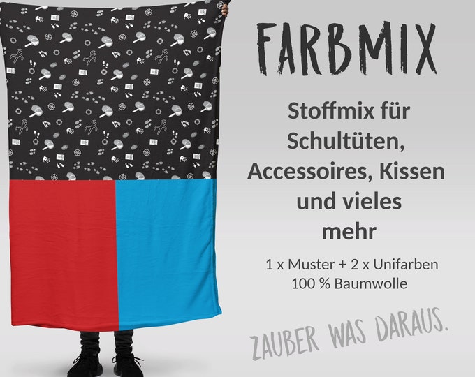Drei Fragezeichen Schultüte, Zuckertüte 70cm Stoff, Name inklusive ...