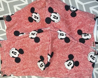 Mickey Mouse 3-layer Baby Toddler Kid Adult Face Mask - Etsy