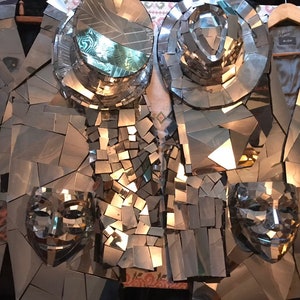 Mirrored Men's "classic" Suit Made of Mirror Plastic for Men Style ...