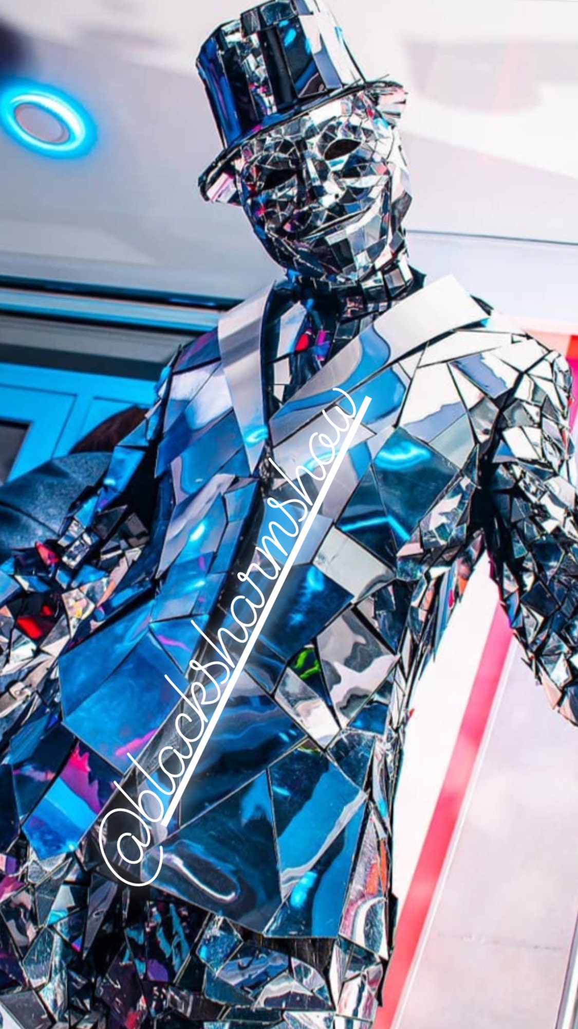 Mirrored Men's "classic" Suit Made of Mirror Plastic for Men Style ...