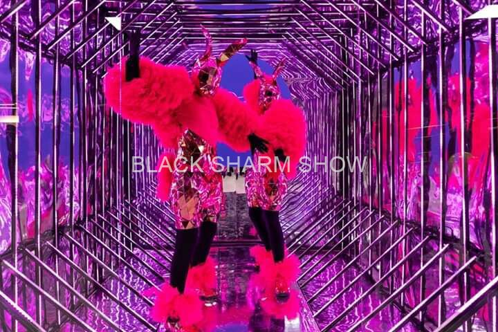 Pink Rabbit Costume, a Beautiful Costume for Animators. Mirror Suit. - Etsy