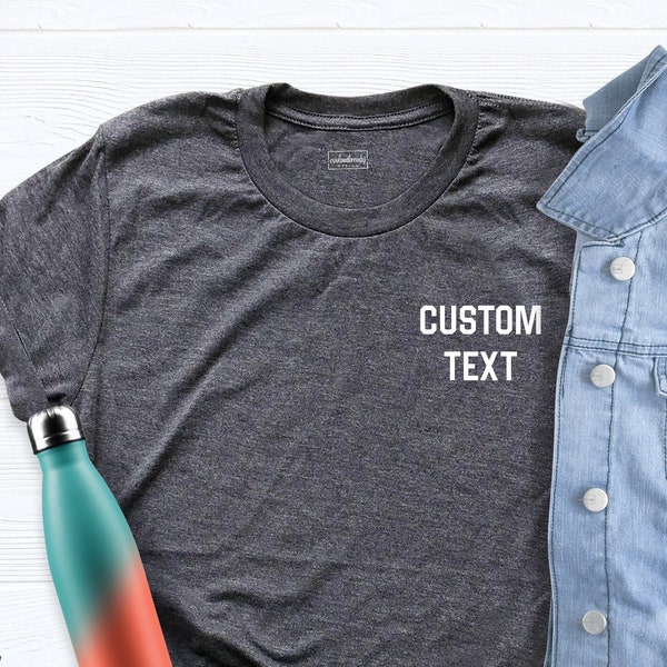 Custom Pocket Tee Printing - Etsy
