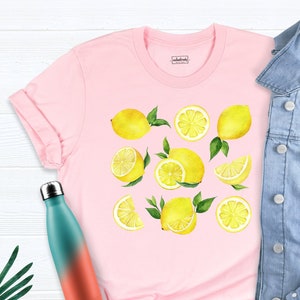 Lemons Shirt, Botanical Shirt, Cottagecore Shirt, Sunset Life Tee ...