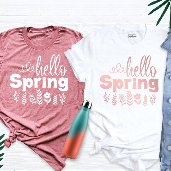 Hello Spring Shirt - Etsy