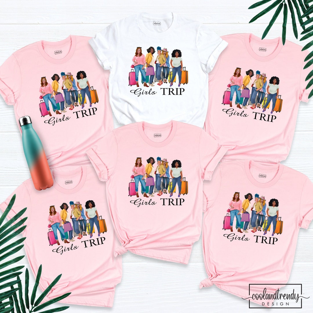 Girls Trip Airport Shirt, Girls Matching Group Vacation Shirt, Girls ...