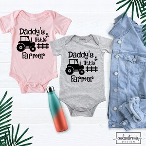 Daddy's Little Farmer Shirt, Tractor Baby Shirt, Kids Farming Shirt ...