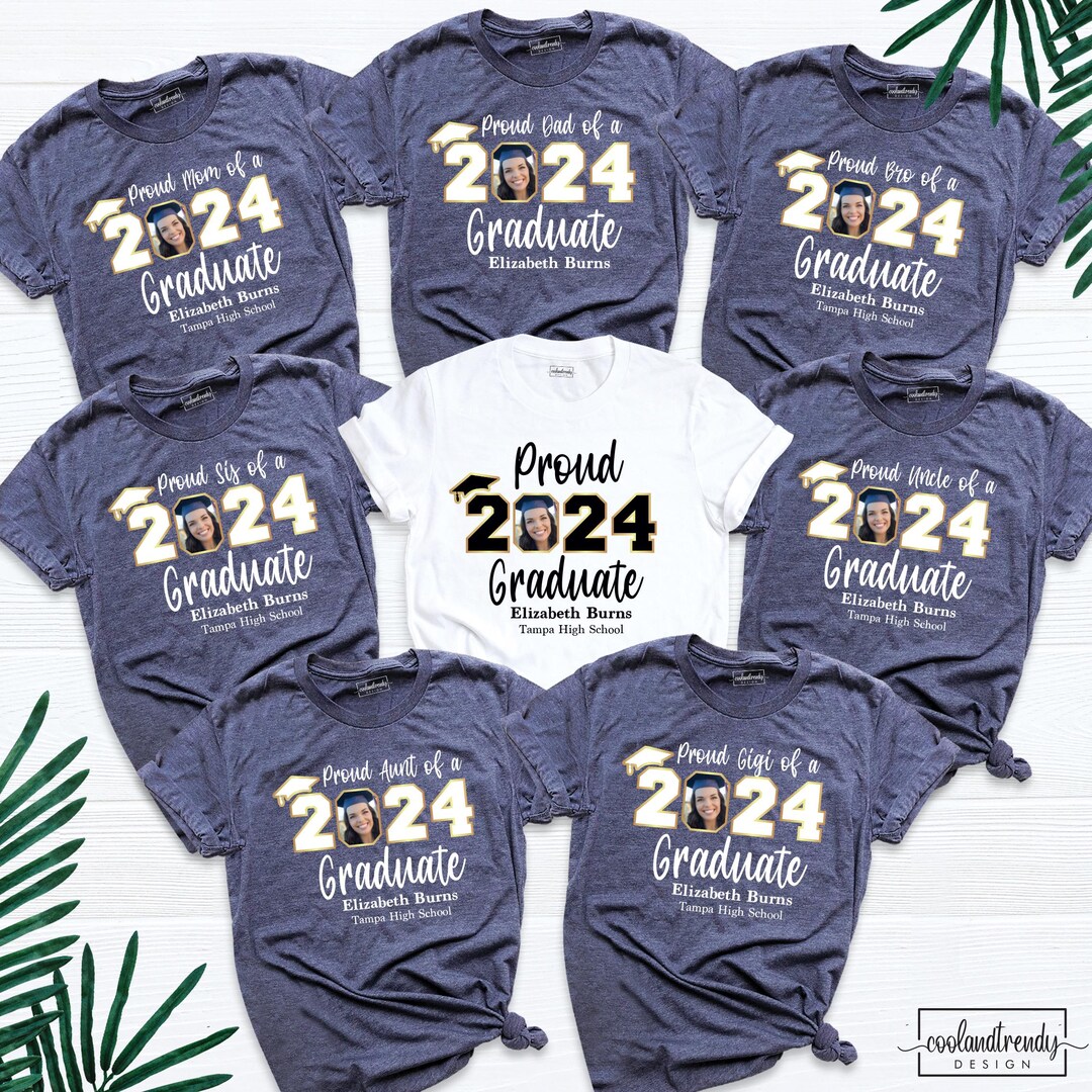 Photo Graduation Shirt, Family Matching Shirts, Custom Senior Shirt ...