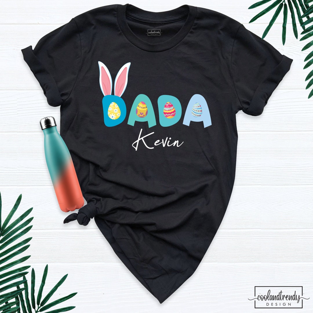 Personalized Dada Bunny Shirt, Easter Expecting Dada Shirt, Bunny ...