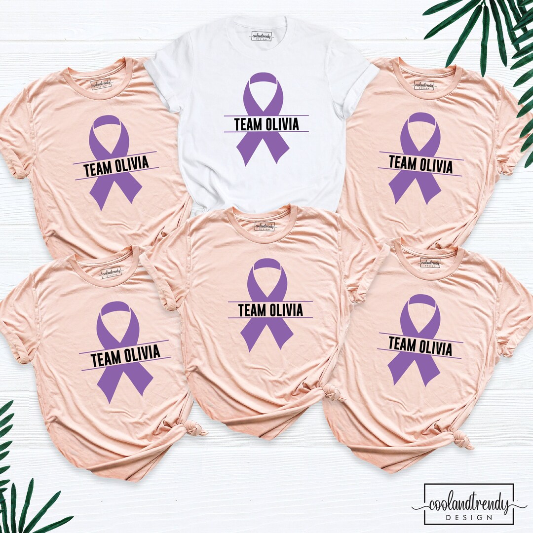Personalized Pancreatic Cancer Shirt, Pancreatic Cancer Shirt, Purple ...