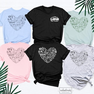 Custom Camp Shirt Matching Camping Tshirt Tee, Family Summer Camp Crew ...