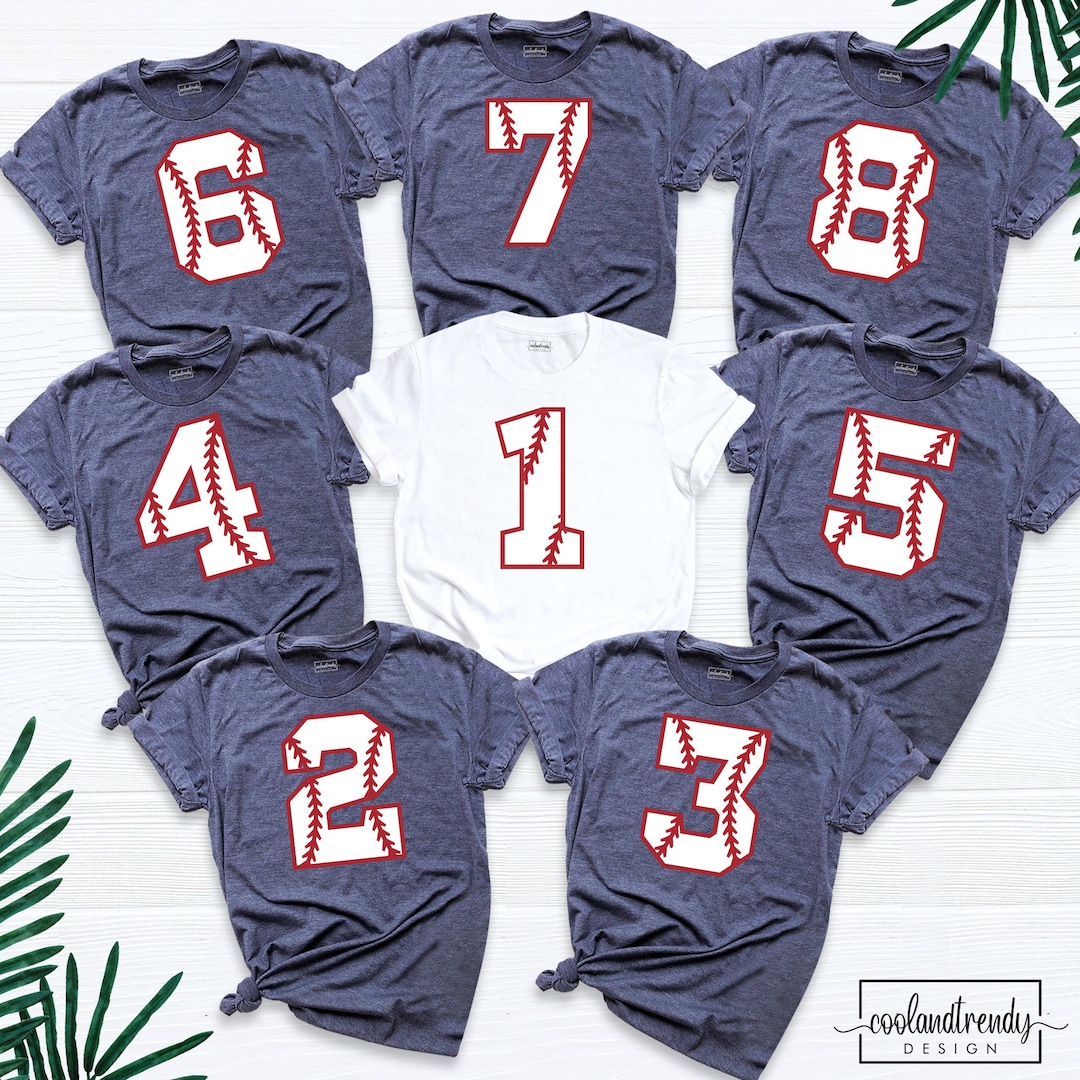 Baseball Numbers Shirt, Personalized Baseball Shirt, Baseball Mom Shirt ...