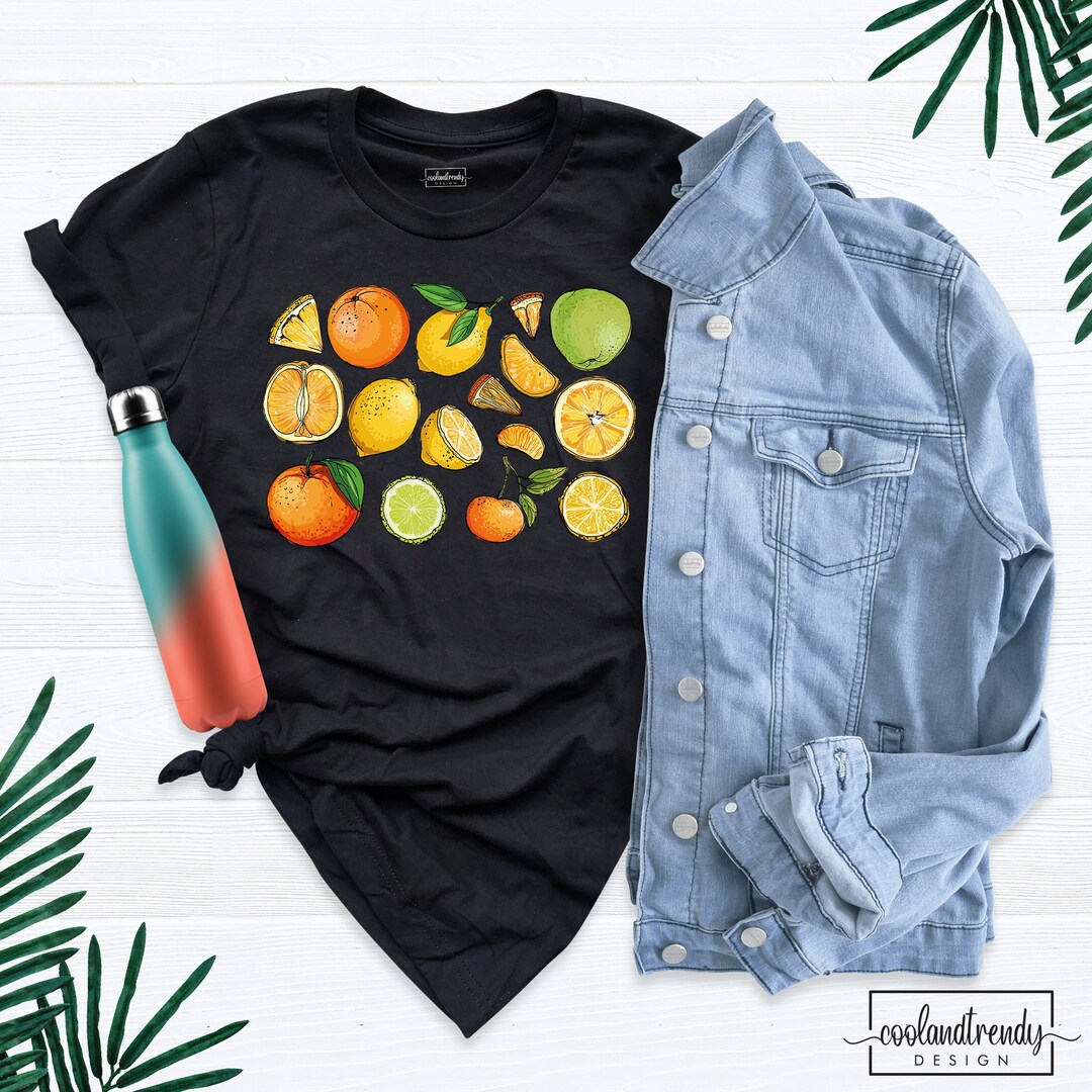 Cute Fruit Shirt Strawberry Shirt, Trendy Spring Shirt, Oranges Tees ...