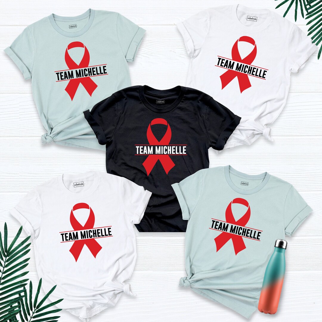 Red Ribbon Awareness, Motivational Shirt, Red Ribbon Shirt, I Wear Red ...