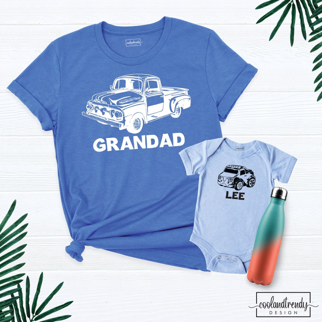 Car Shirt, Daddy and Me Outfit, Papa Shirt, Grandpa and Grandson Shirt ...