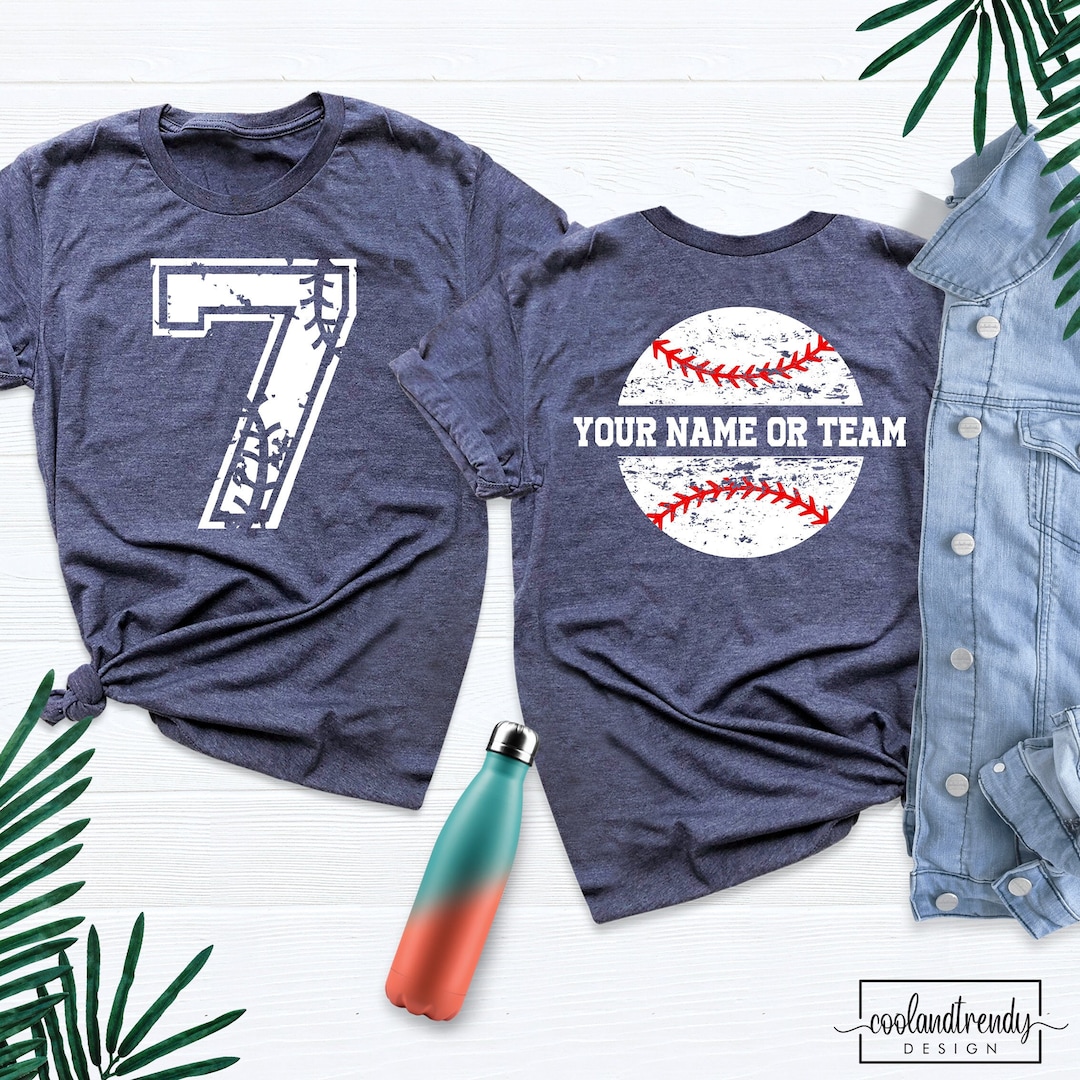 Custom Baseball Shirt, Baseball Numbers Shirt, Baseball Custom Tee ...