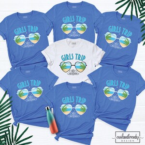 Personalized Girl Vacation Weekend Matching Tshirts, Custom Destination ...