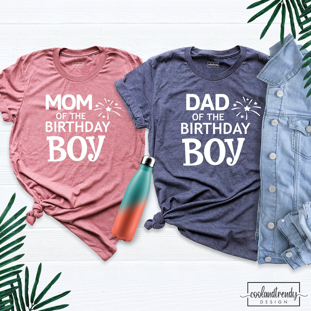 Mom of the Birthday Shirt, Dad of the Birthday Shirt, Birthday T-shirt ...