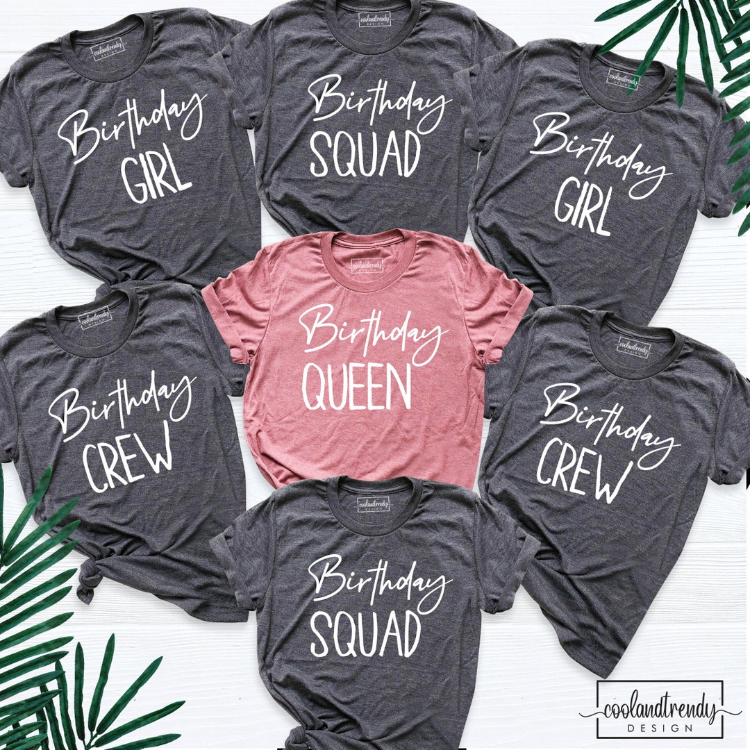 Birthday Shirt, Birthday Crew Shirt for Woman, Birthday Party Shirts ...