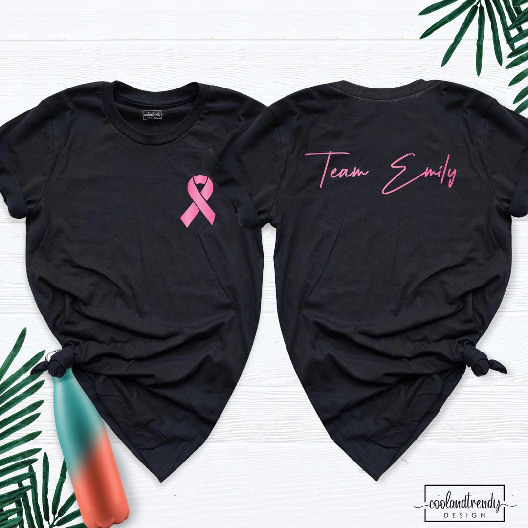 Breast Cancer Tee Shirt, Awareness Team Custom Breast Cancer Shirt ...