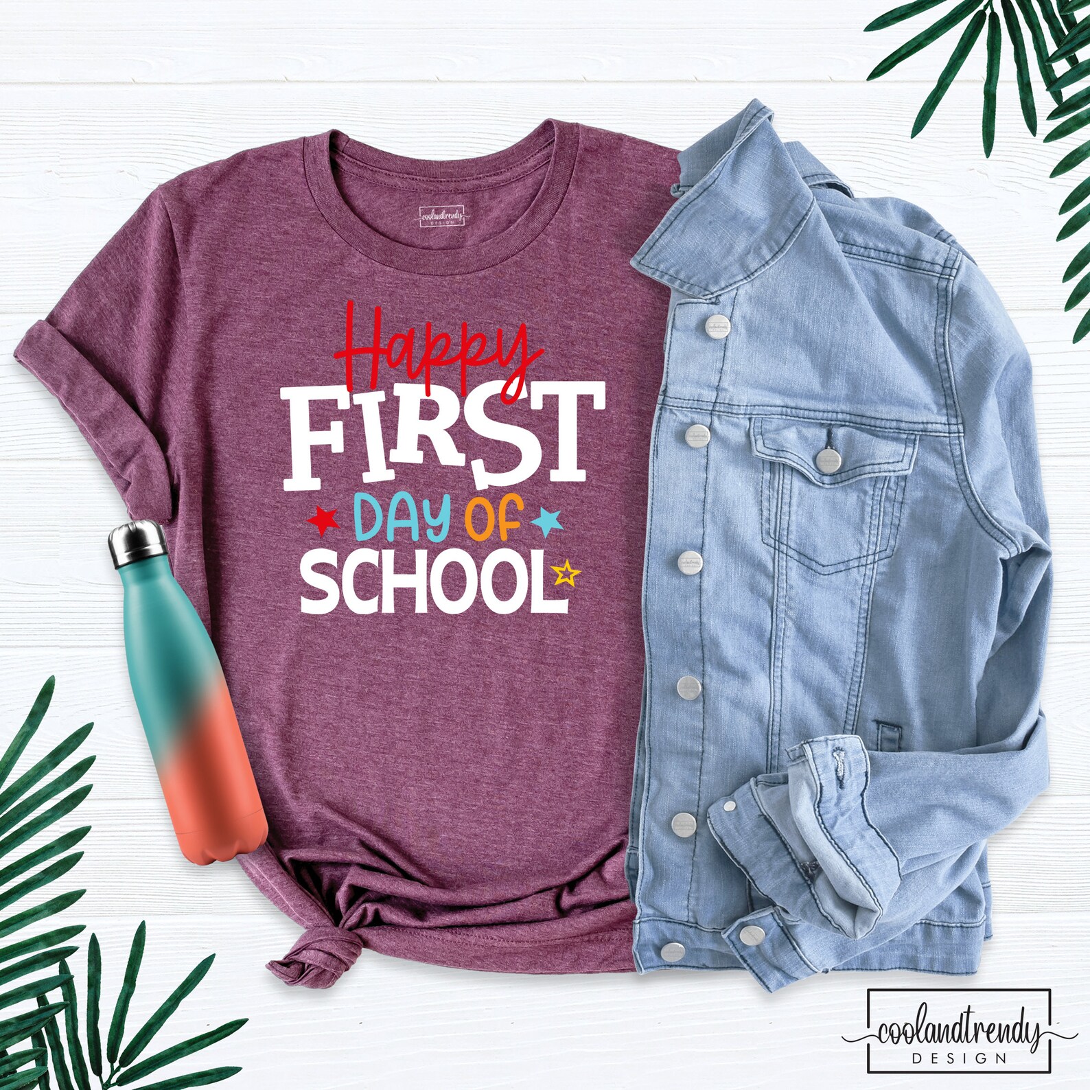 First Day of School Shirt, Happy First Day of School Shirt, Back to ...