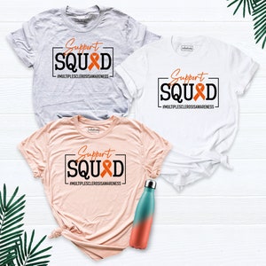 MS Awareness Team Shirt, Support Squad MS Shirt, Orange Ribbon Support ...
