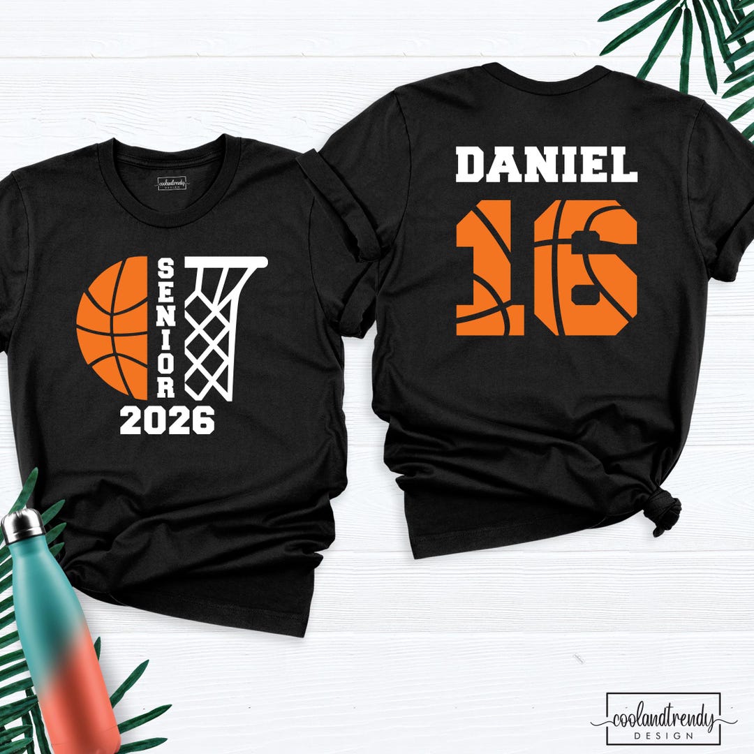 Senior Basketball 2026 Shirt Custom Name Number Player Tee ...
