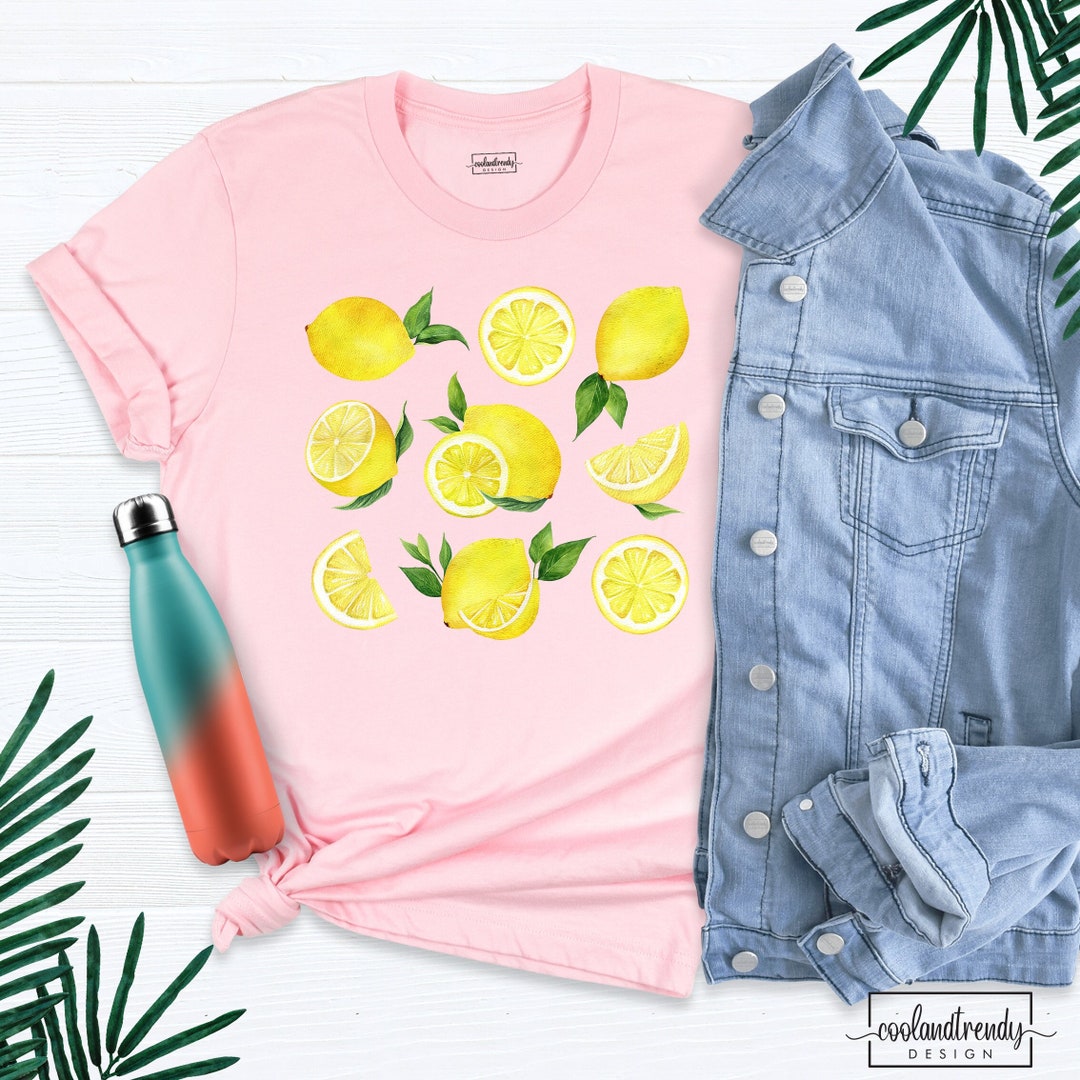 Lemons Shirt, Botanical Shirt, Cottagecore Shirt, Sunset Life Tee ...