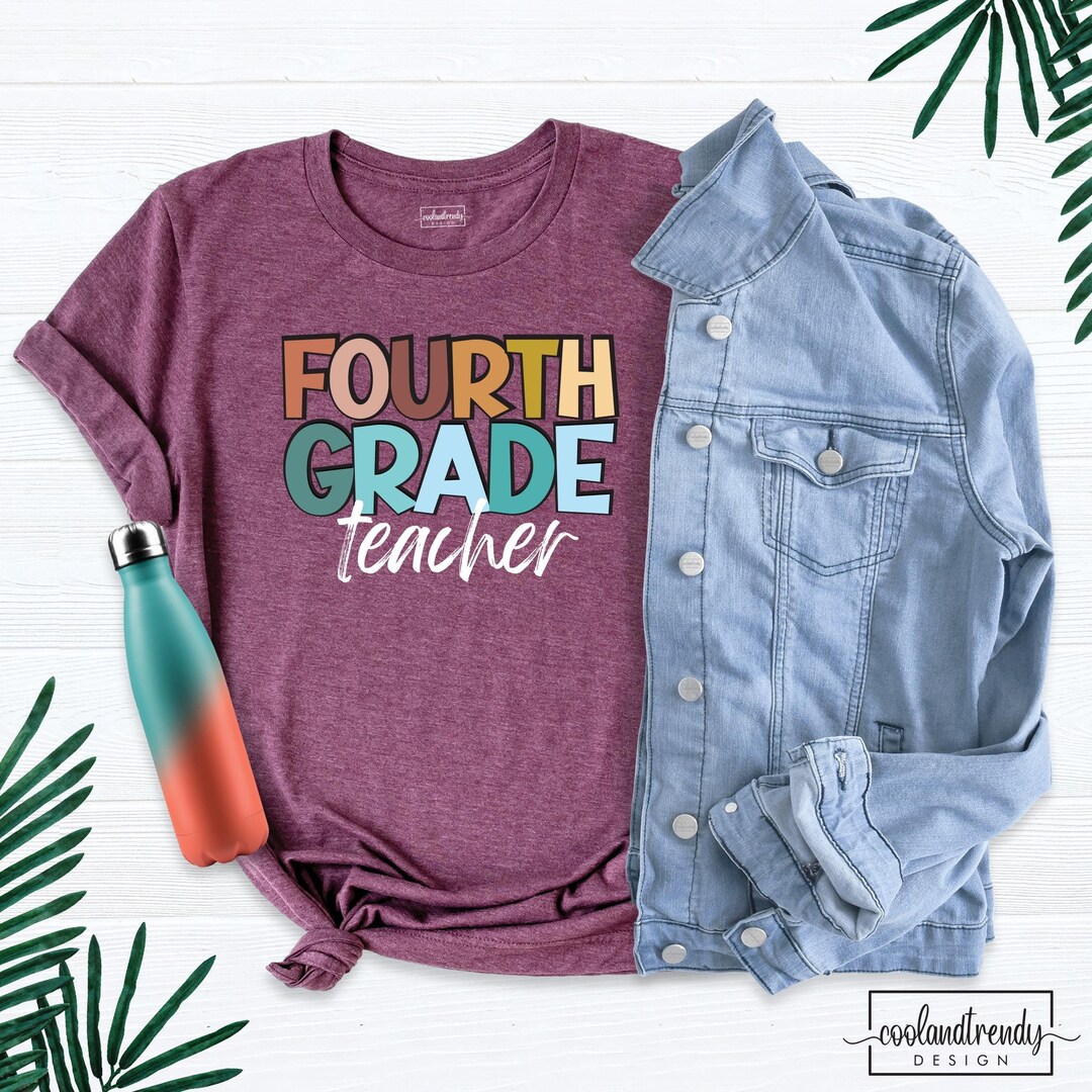 Fourth Grade Teacher Shirt, 4th Grade Team Personalized Teacher Shirt ...