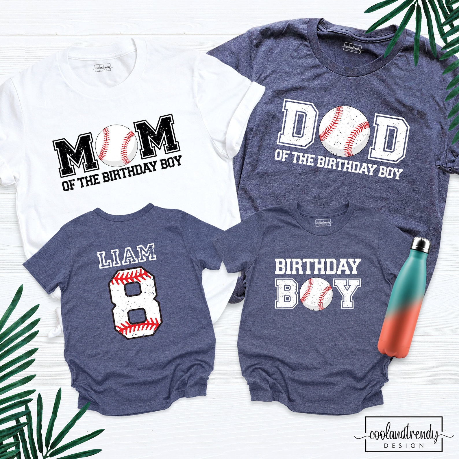 Baseball Family Shirts, Custom Baseball Shirt, Mom Dad of Birthday Boy ...