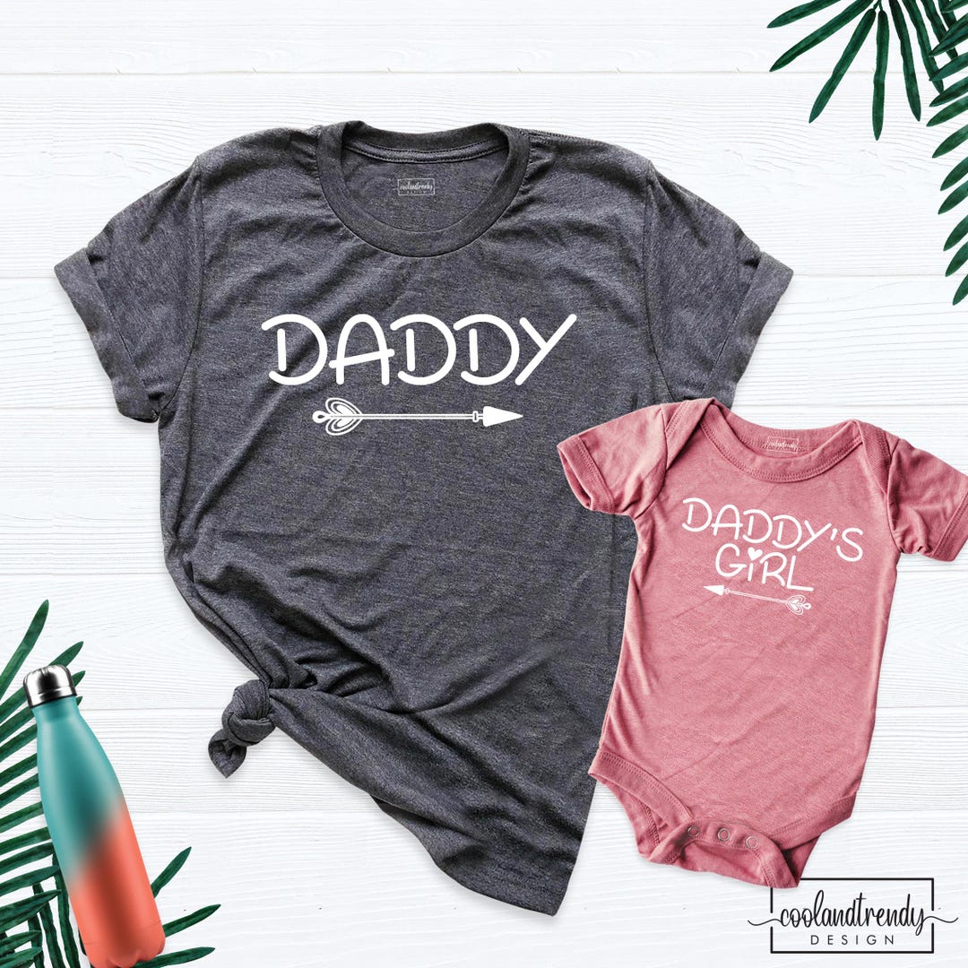 Daddy and Daddys Girl Shirt Fathers Day Matching Tee, Daddy and ...