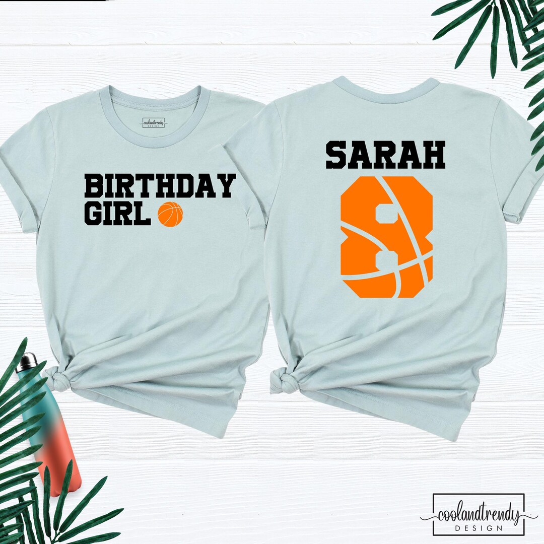 Basketball Birthday Girl Shirts Family Birthday Party Tee, Personalized ...