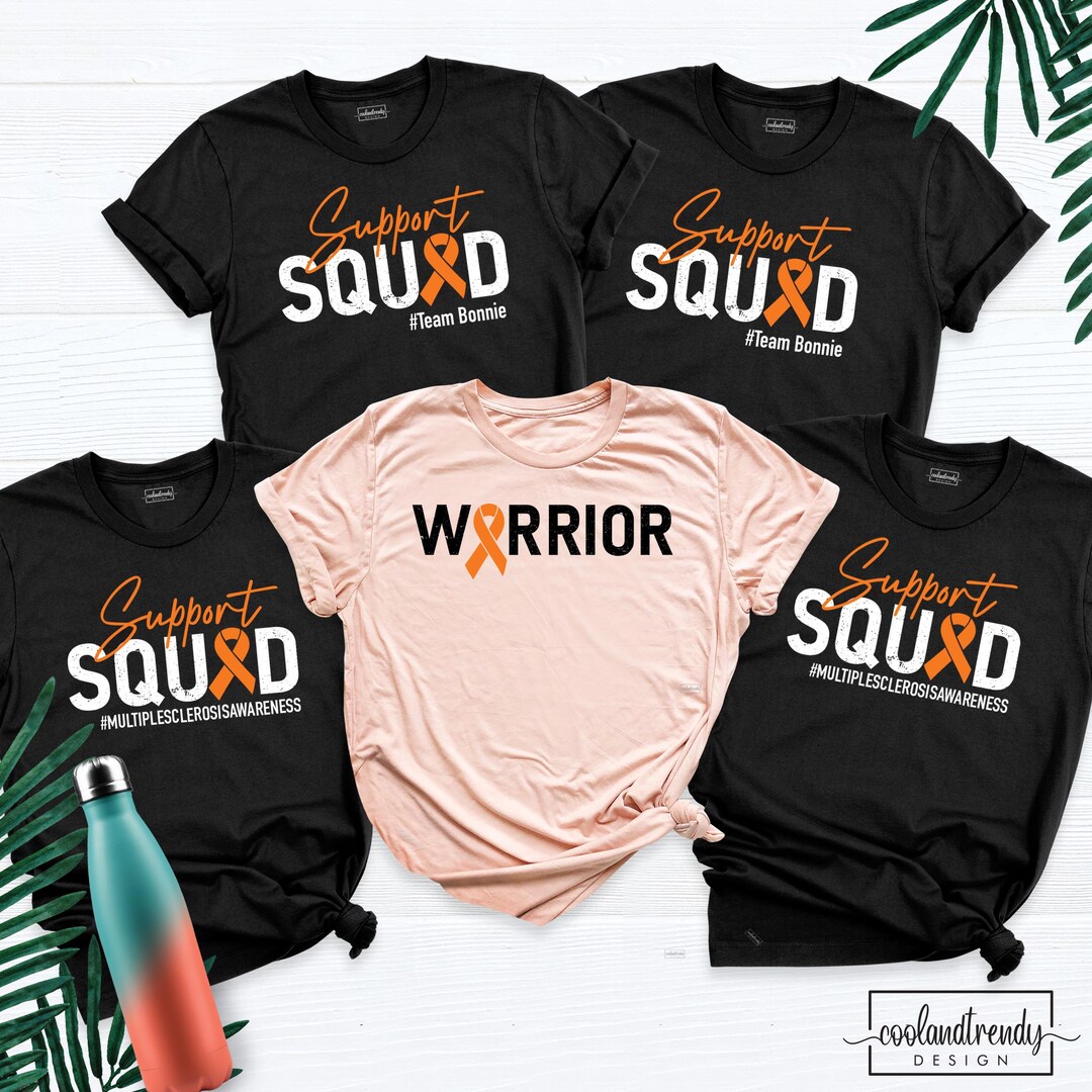 Support Squad MS Shirt, Multiple Sclerosis Awareness Month Team Shirt ...