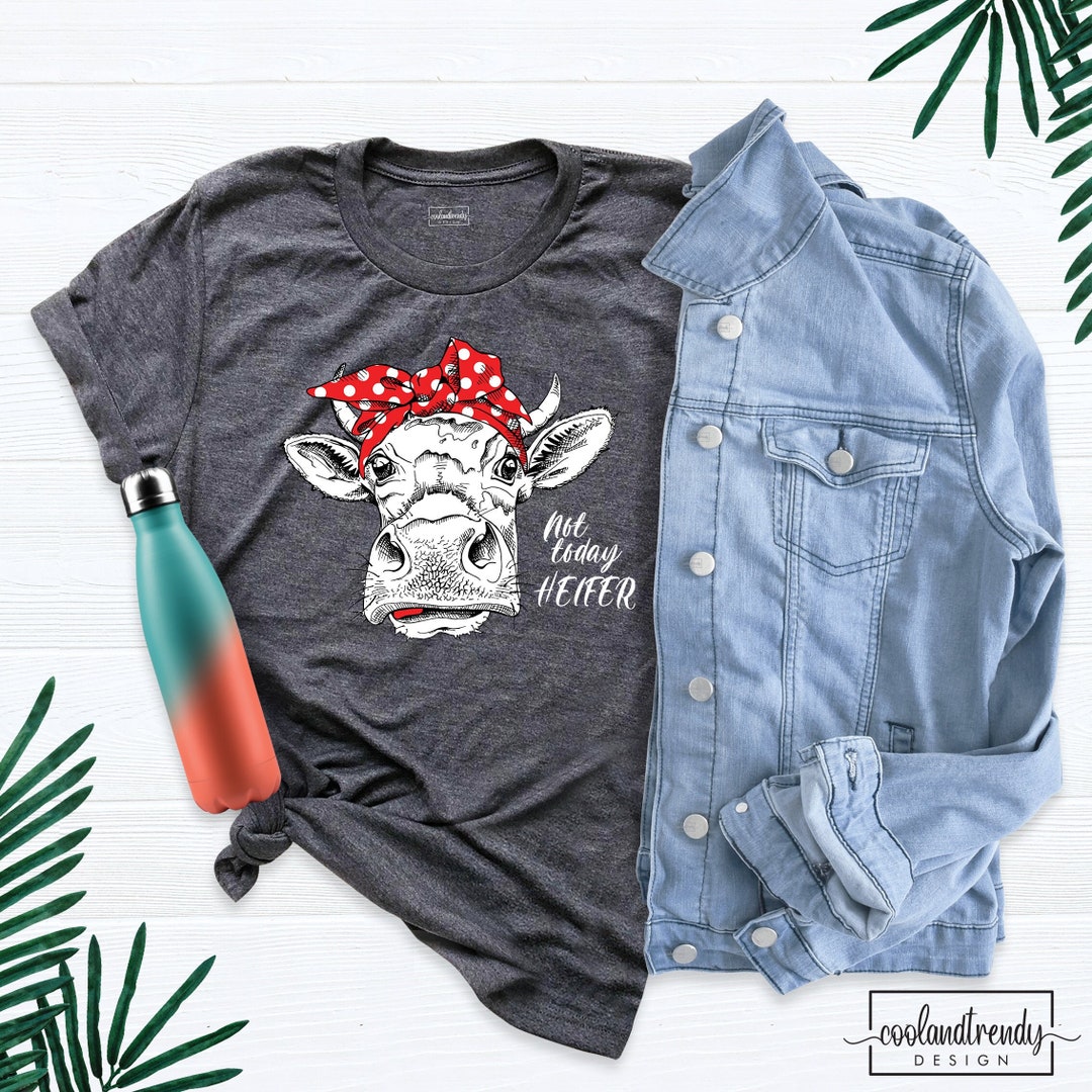 Funny Heifer Shirt, Not Today Heifer Shirt, Farm Life Tee, Sassy Cow ...