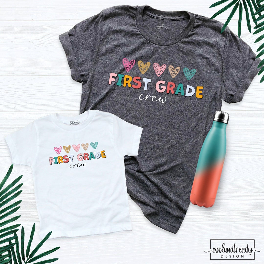 First Grade Crew Shirt, First Grade Teacher Tee, 1st Grade Teacher Tee ...